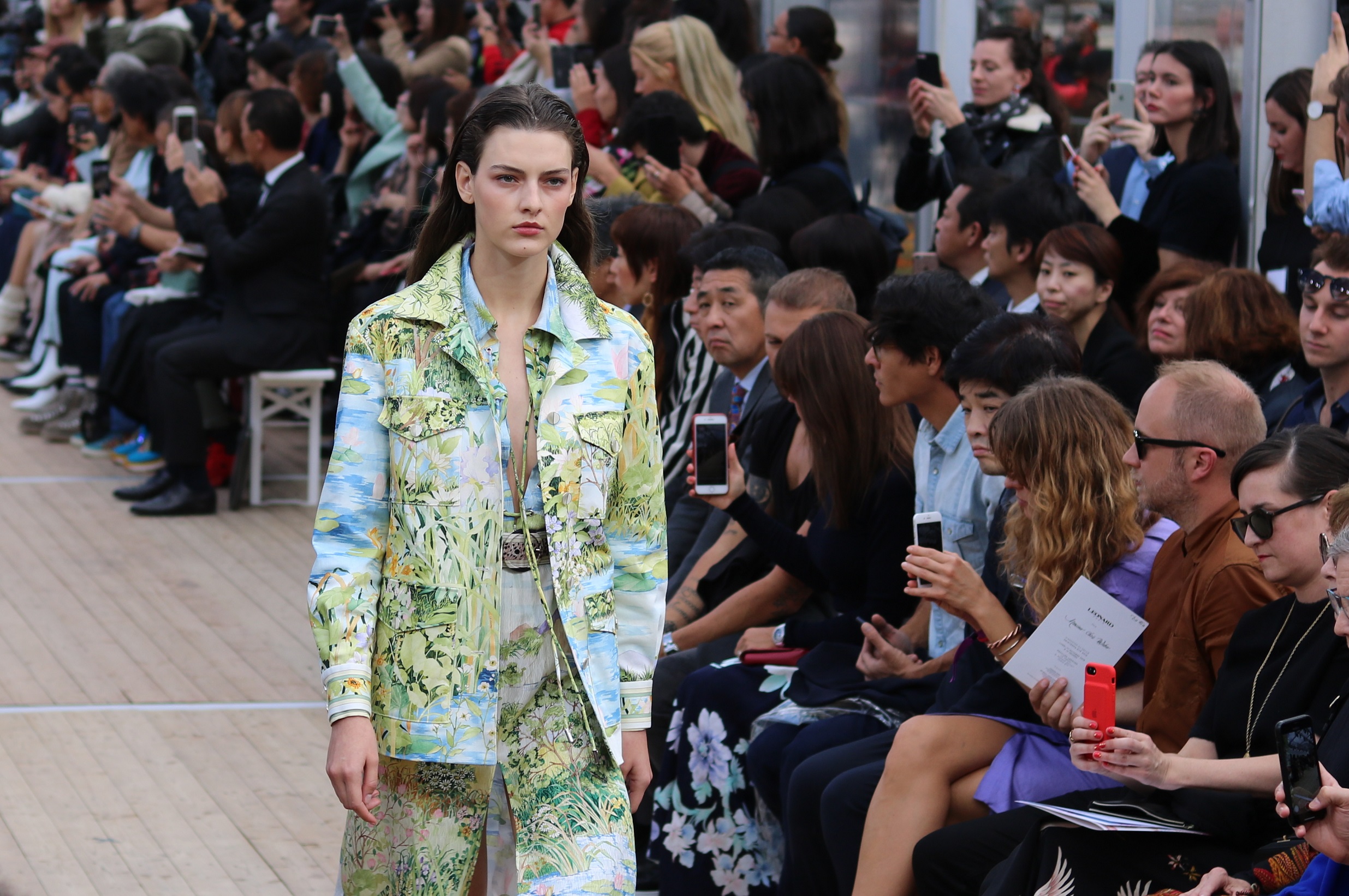 Marie Damian at Leonard S/S 19 – THE MODEL SPOTTER