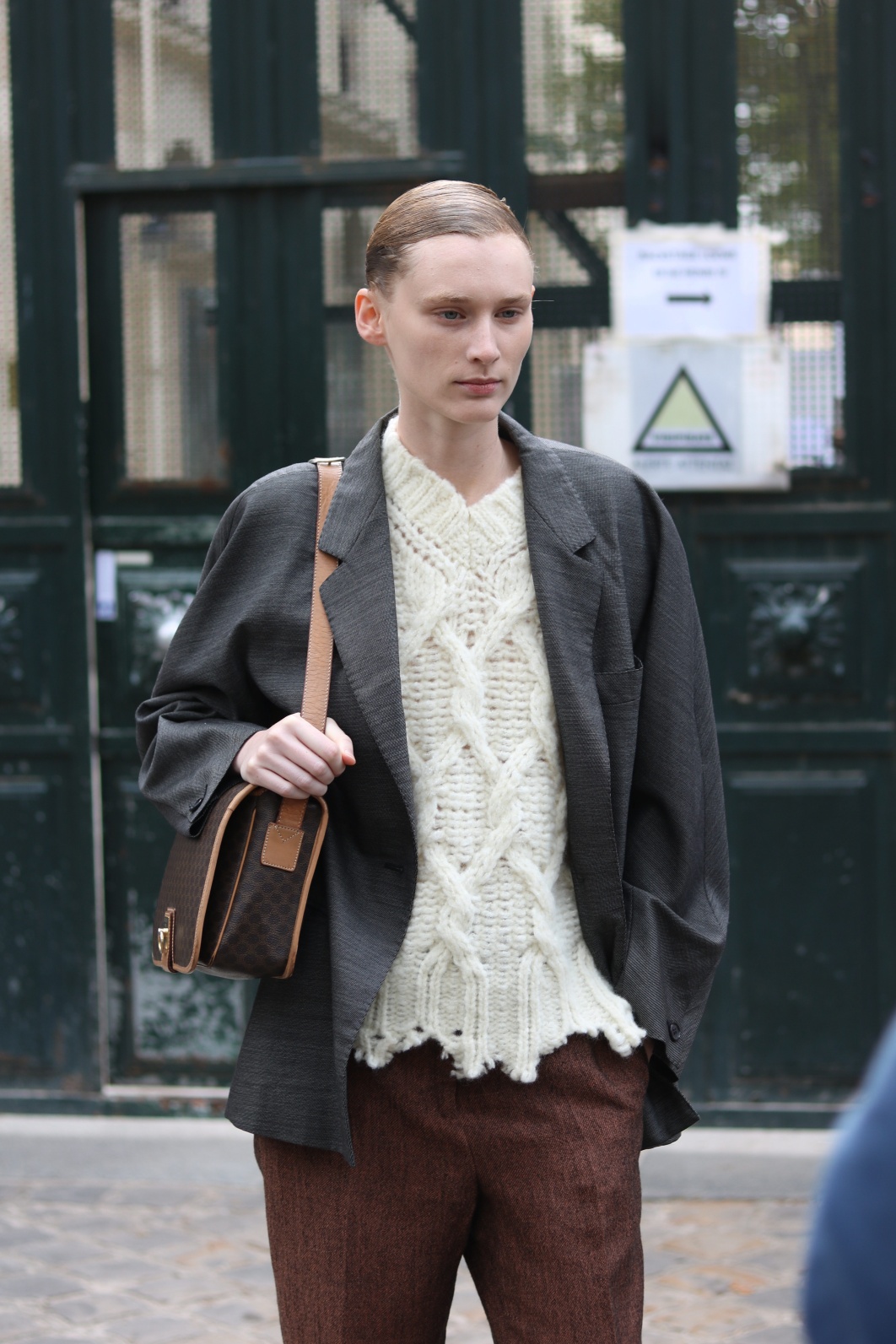 Kaila Wyatt after Loewe S/S 22 – THE MODEL SPOTTER