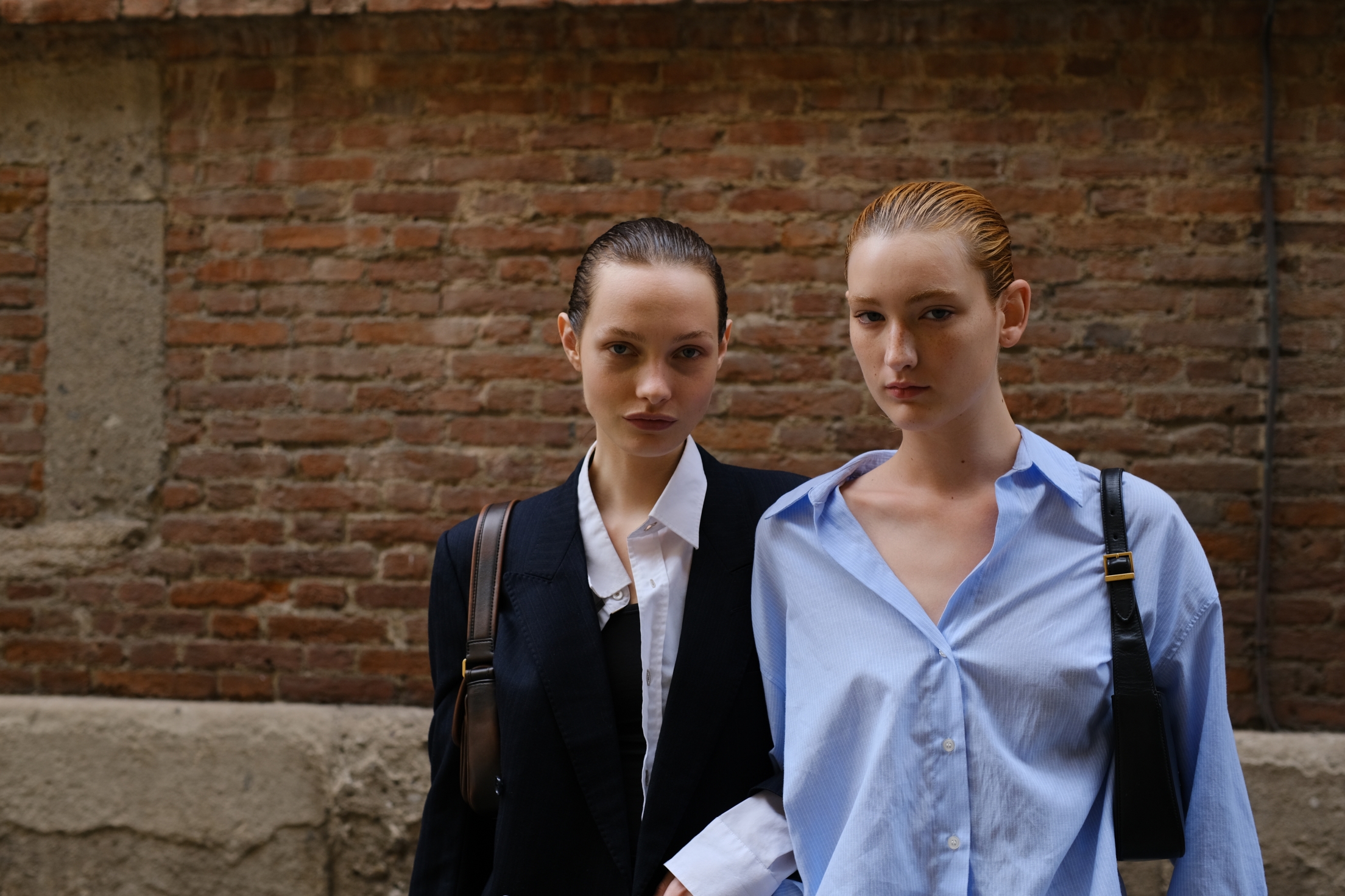 Clara Denison & Addison Soens after Sportmax S/S 25 – THE MODEL SPOTTER